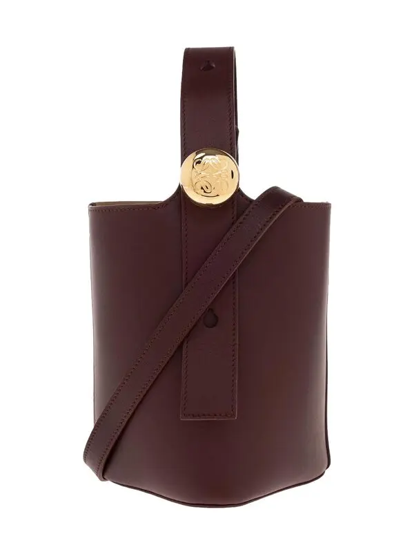 Loewe Mini Pebble Bucket Bag - Red