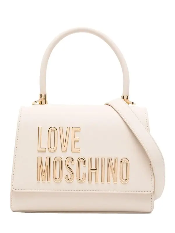 Moschino Logo-lettering Tote Bag - Neutrals