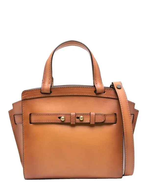 Officine Creative Saddle 009 Leather Tote Bag - Brown