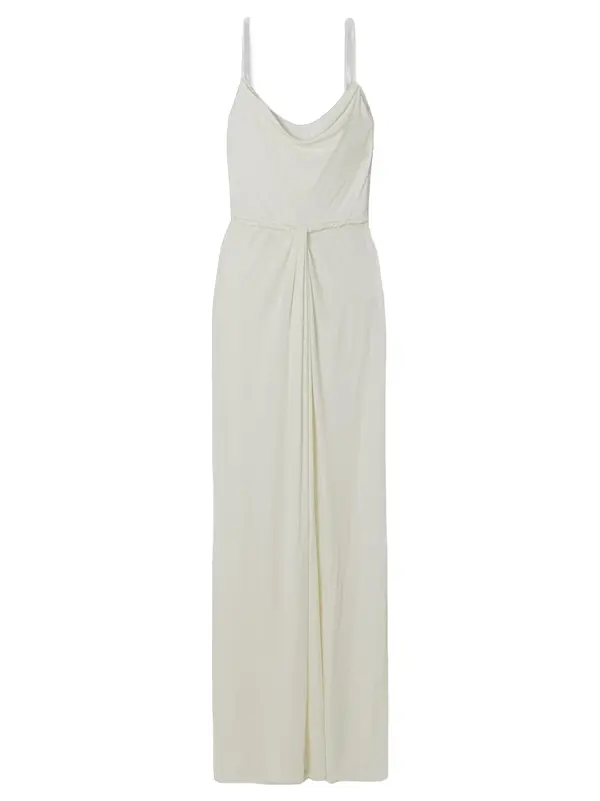 JASON WU Draped Stretch-jersey Gown - White