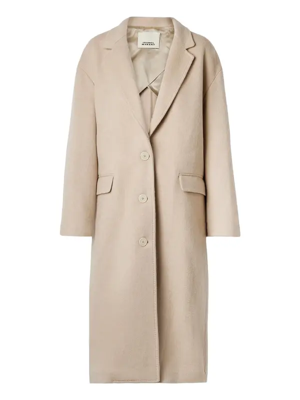 Isabel Marant Efezia Wool-blend Coat - Neutrals