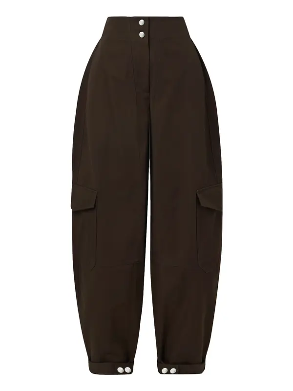 Co Cotton-canvas Tapered Cargo Pants - Brown