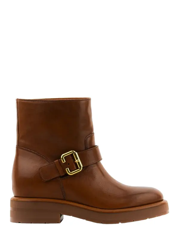 Chloé Coddington Biker Boots - Brown