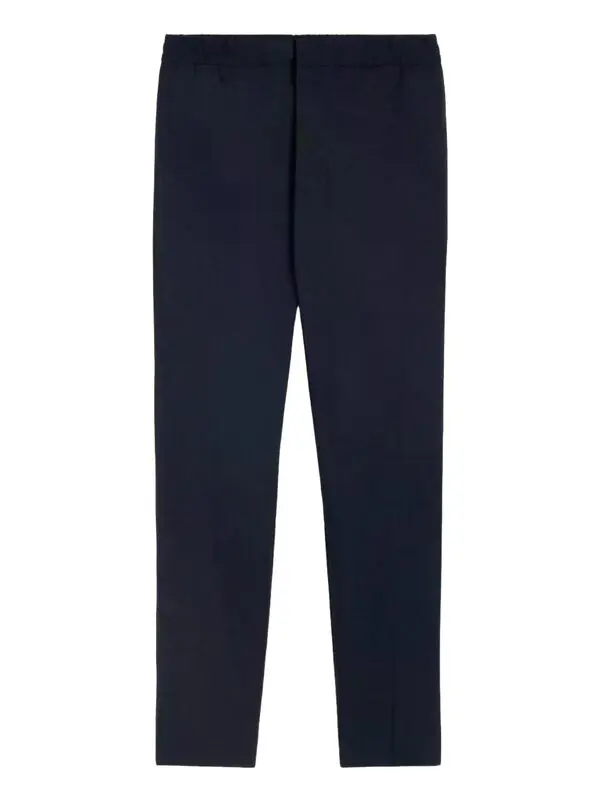 Ami Straight-leg Wool Trousers - Blue