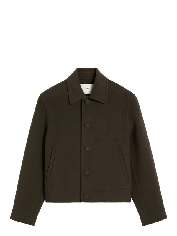 Ami De Coeur Single-breasted Jacket - Brown