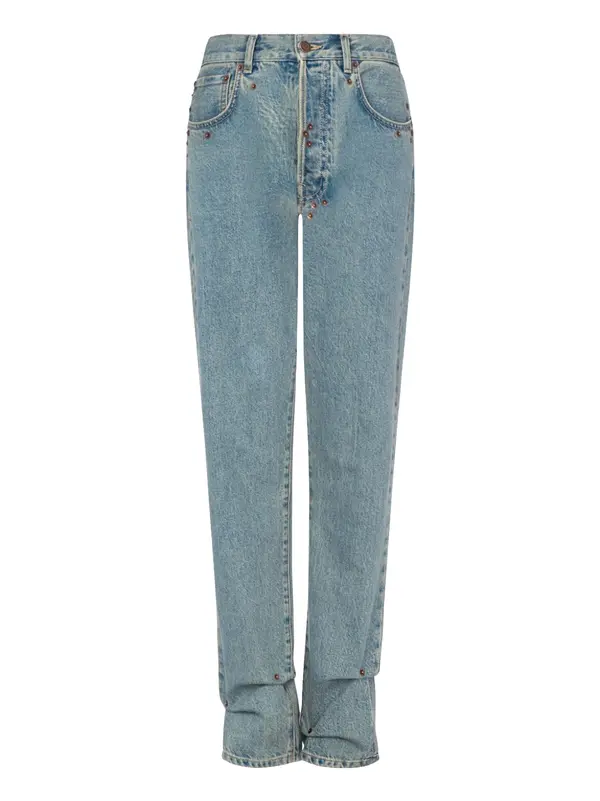 Moschino High-waisted Straight-leg Jeans - Blue
