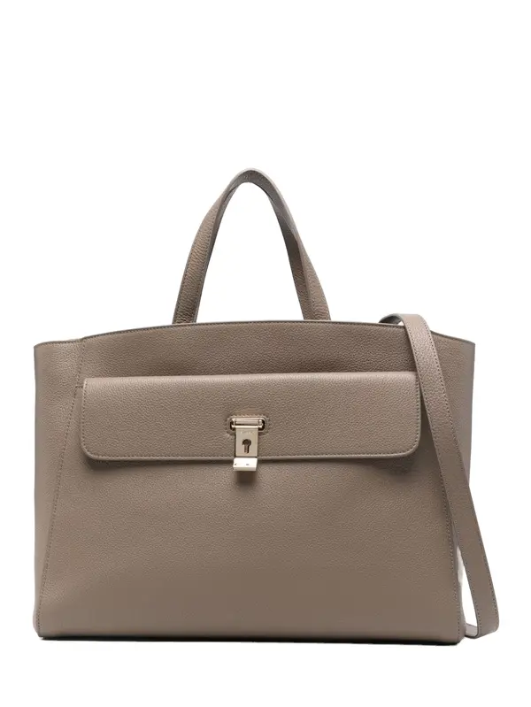 Bally Lydia Leather Tote Bag - Neutrals