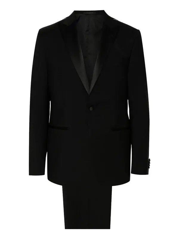 Corneliani Single-breasted Dinner Suit - Black