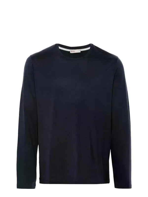 Herno Long-sleeve Wool T-shirt - Blue