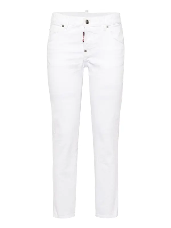 Dsquared2 Mid-rise Skinny Trousers - White