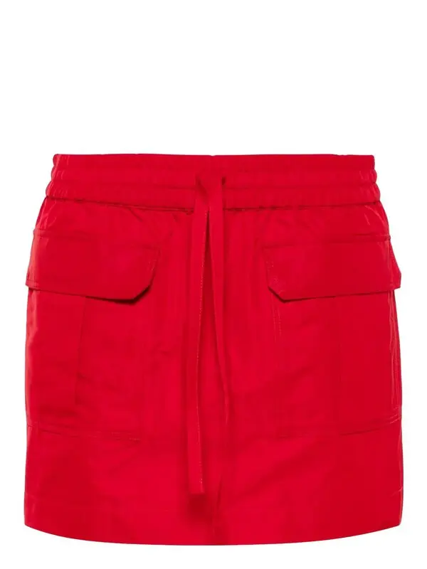 P.a.r.o.s.h Elasticated-waistband Mini Skirt - Red