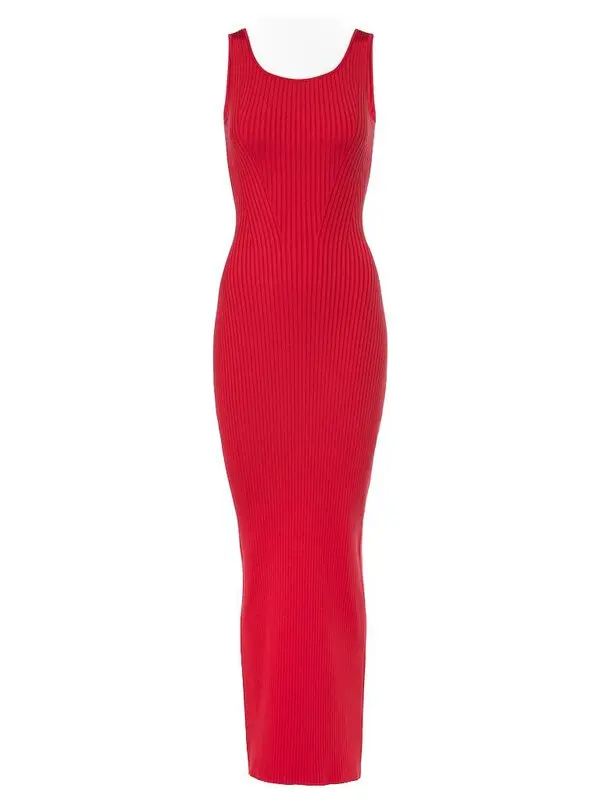 FFORME Davian Silk-blend Maxi Dress - Red