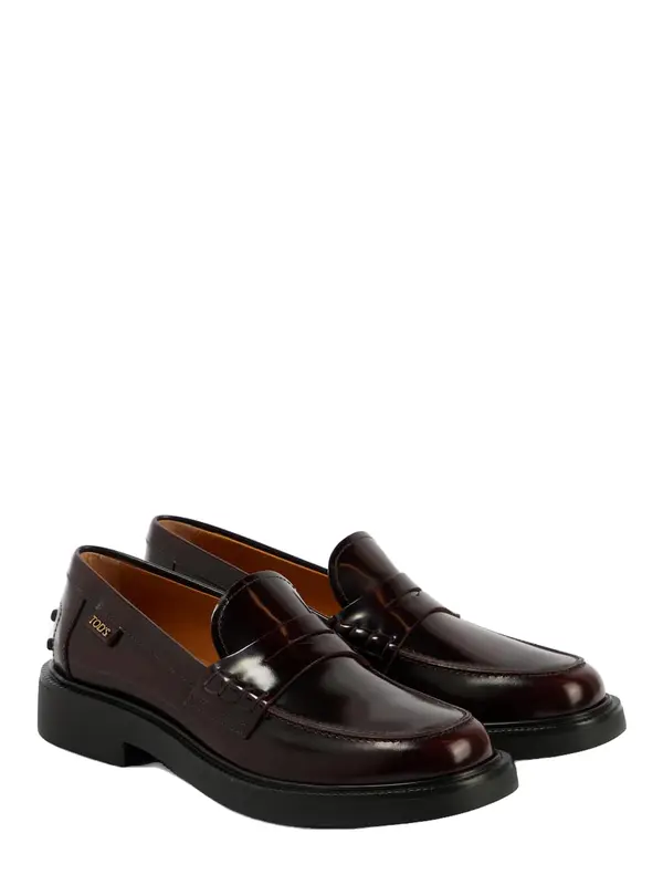 TOD'S Leather Loafers - Brown