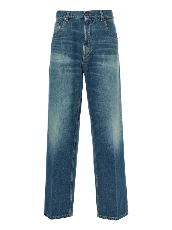 Victoria Beckham Low-rise Straight Jeans - Blue