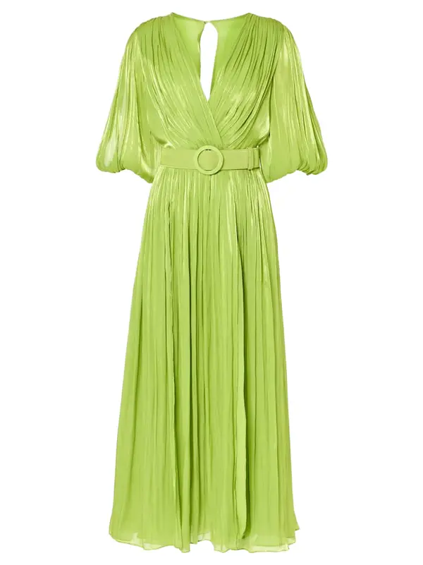 Costarellos Brennie Georgette Gown - Green
