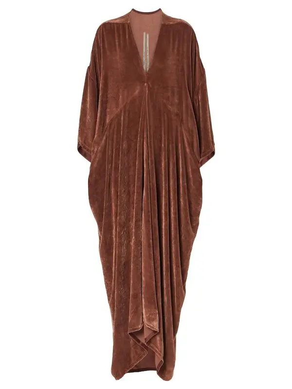 Rick Owens Tommykite Gathered Gown - Brown