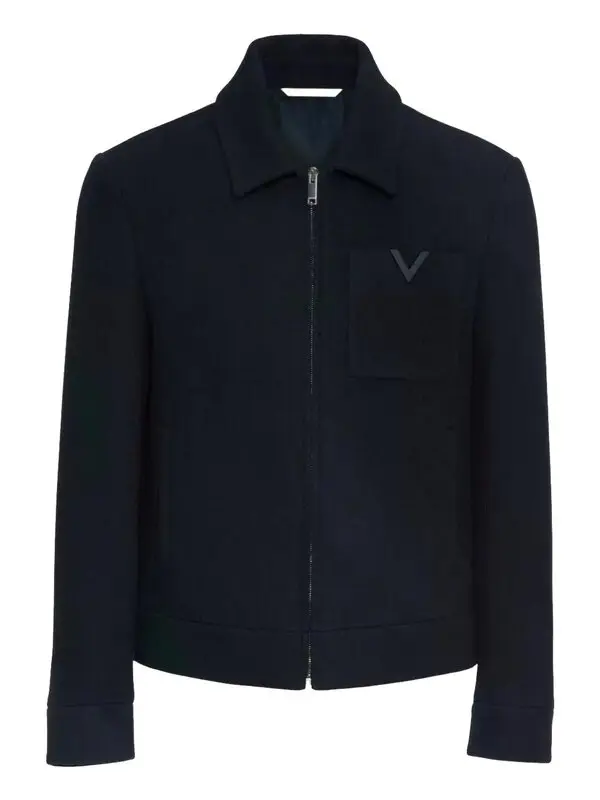 Valentino Garavani V-detail Jacket - Blue