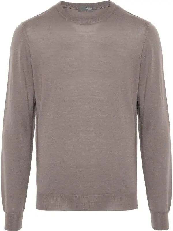 DRUMOHR Merino Wool Sweater - Brown