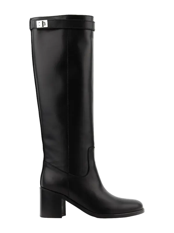 PAUL WARMER 65mm Knee-high Boots - Black