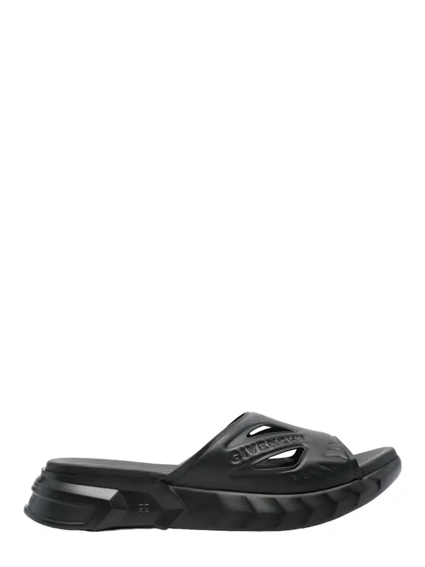 Givenchy Marshmallows Logo-debossed Slides - Black