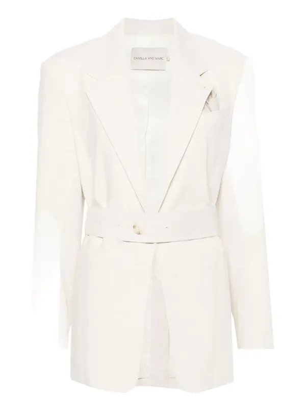 Camilla And Marc Belted Blazer - Neutrals