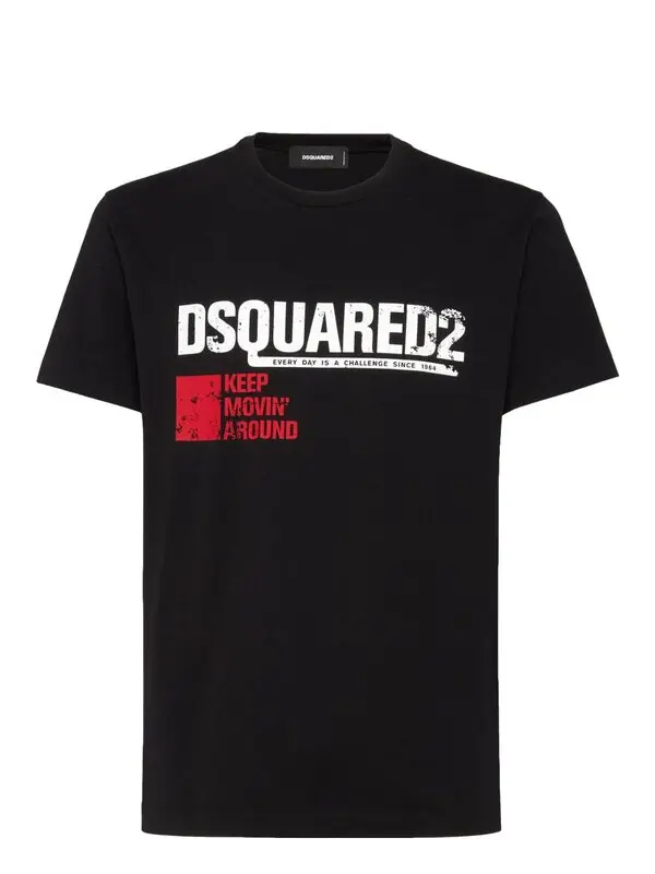 Dsquared2 Keep Moving Around Cool T-shirt - Black