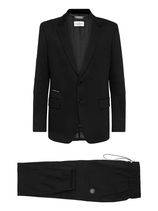 Philipp Plein Single Breasted Suit - Black