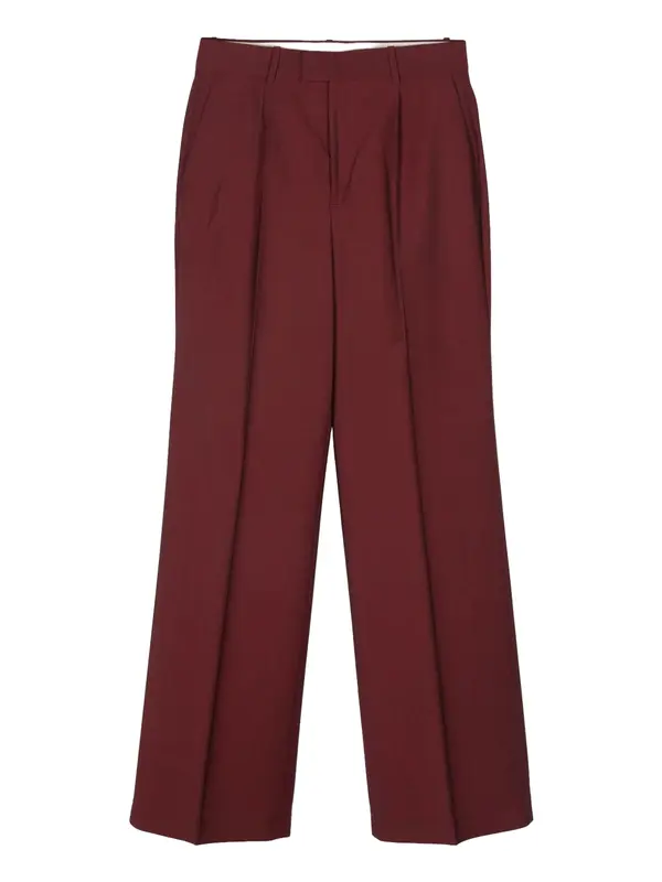 RÓHE Darted Straight-leg Trousers - Red