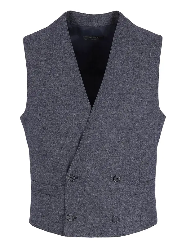 Giorgio Armani Double-breasted Waistcoat - Blue