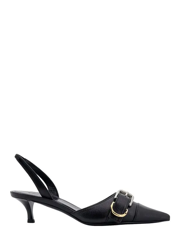 Givenchy Voyou Leather Slingback - Black