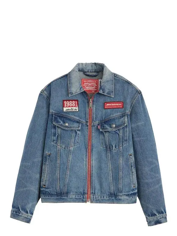 LEVI'S X Mclaren Racing Heritage Trucker Jacket - Medium Indigo