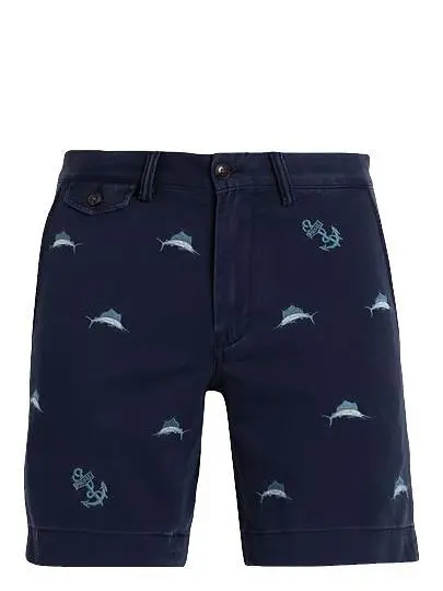 Polo Ralph Lauren Embroidered Twill Shorts - Navy