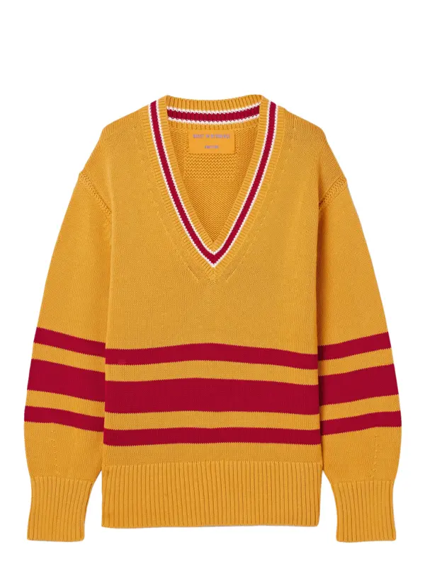 guest in residence - Guest In Residence Striped Knitted Cotton Sweater