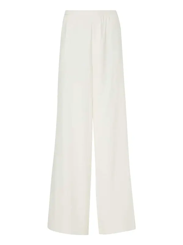 Sir The Label Dorian Linen-blend Wide-leg Pants - White