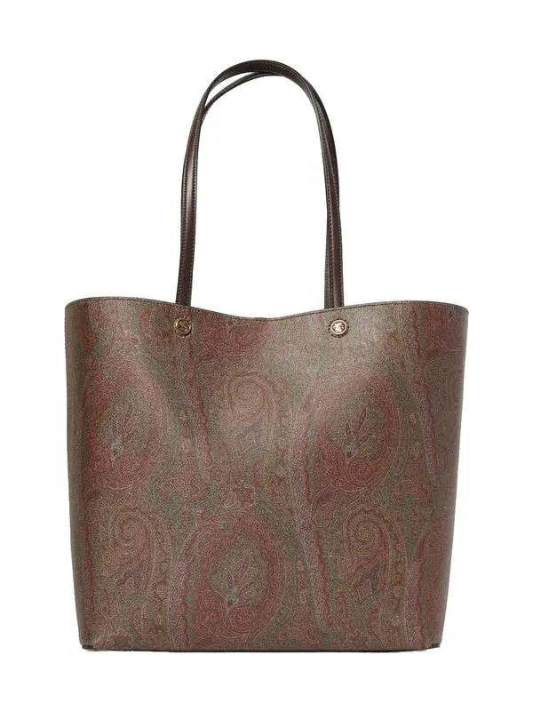 Etro Printed Tote Bag - Brown