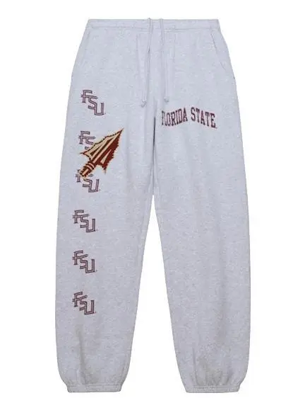 TRAVIS SCOTT X Mitchell & Ness Florida State Seminoles Classic Sweatpants - Heather Gray