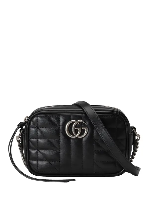 Gucci Gg Marmont Mini Shoulder Bag - Black