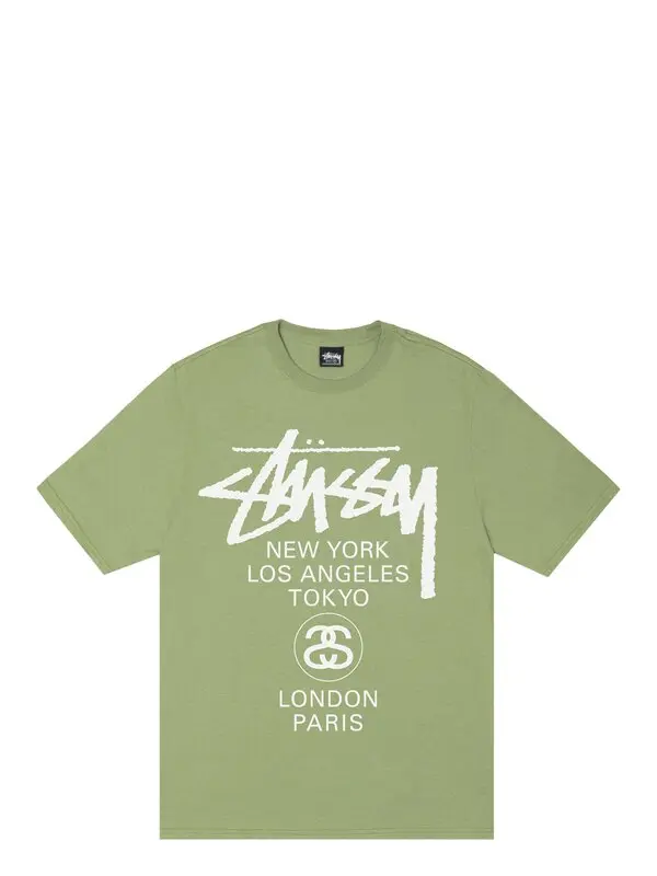 StÜssy World Tour Tee 'moss - Green