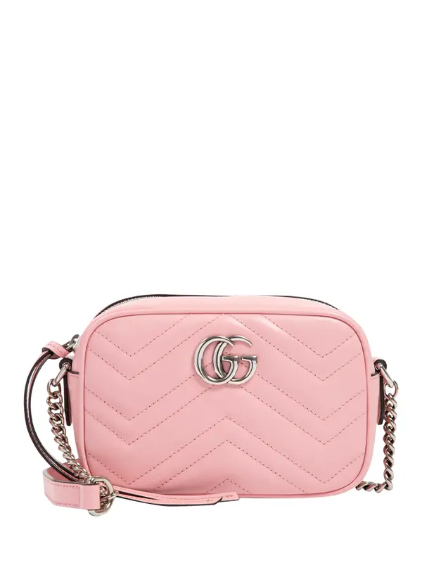Gucci Gg Marmont Matelassé Mini Bag - Pink