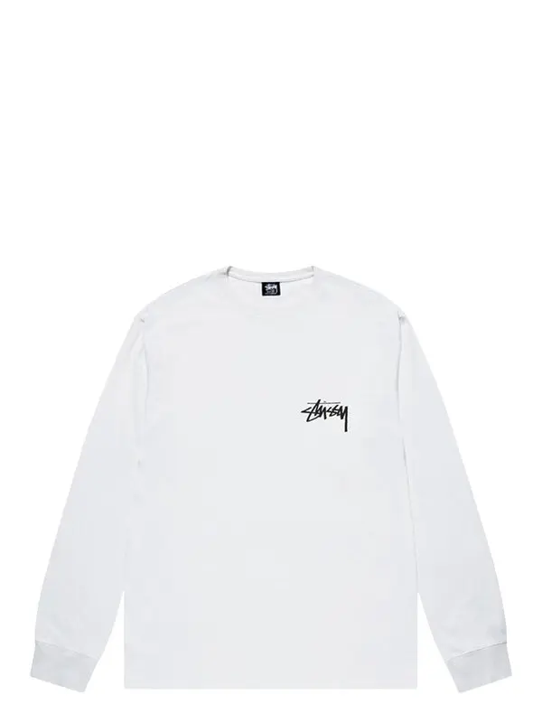 StÜssy Gold Lion Long-sleeve Tee - White