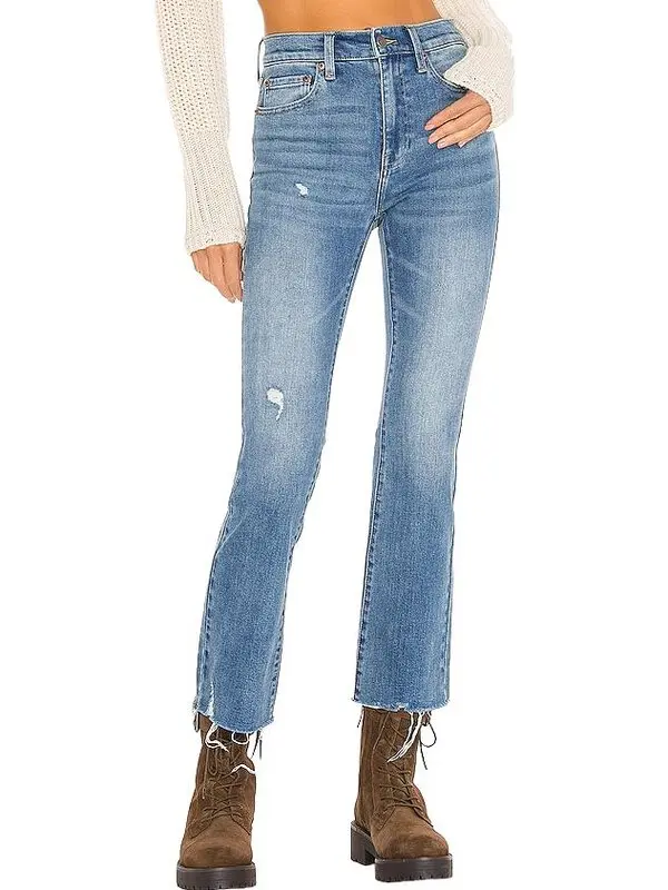 PISTOLA Lennon High Rise Cropped Boot Jeans - Denim-medium