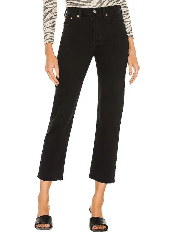 LEVI'S Wedgie Straight Ankle Jeans - Black