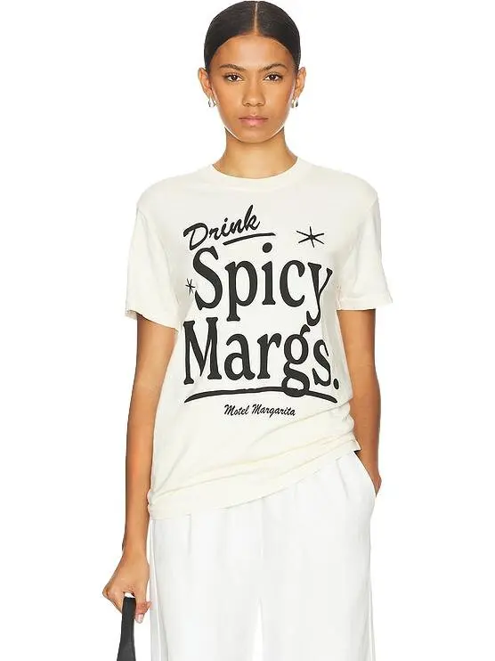 MOTEL MARGARITA Spicy Margs. Tee - Cream