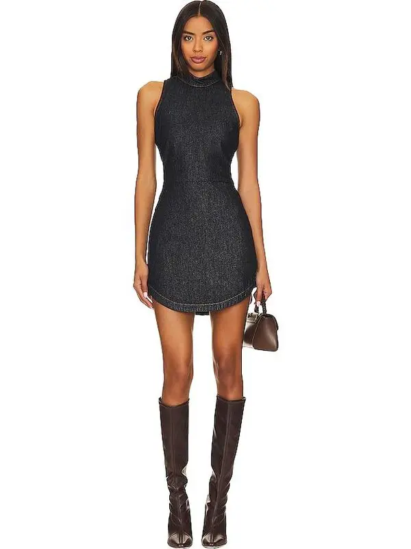 Amanda Uprichard X Revolve Marshall Mini Dress - Denim-dark