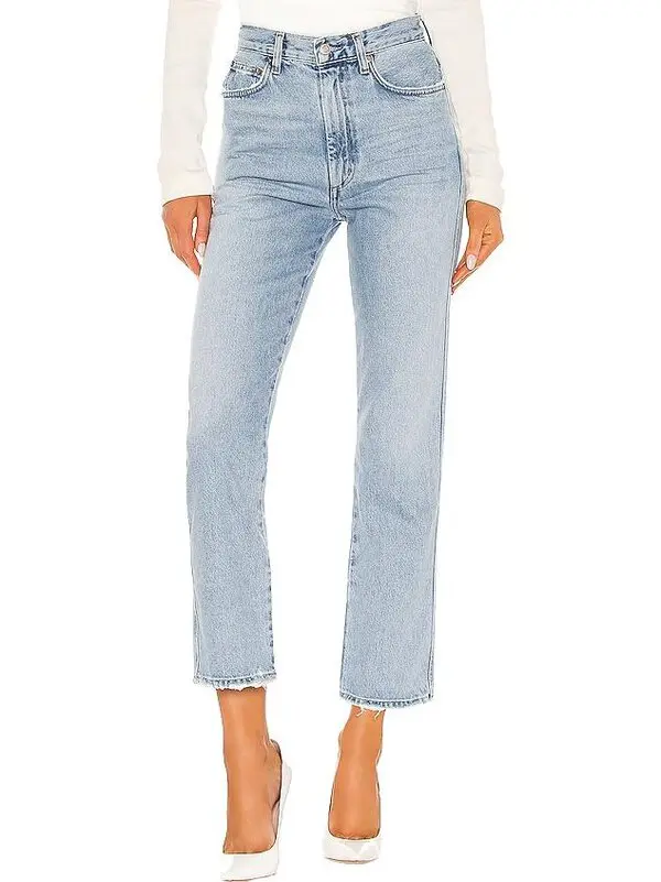 AGOLDE Pinch Waist High Rise Kick Jeans - Blue
