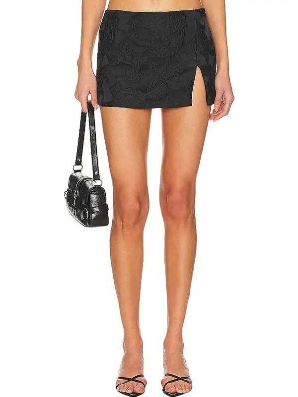 Superdown Zya Mini Skirt - Black