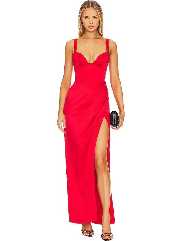 Nbd Elodie Maxi Dress - Red