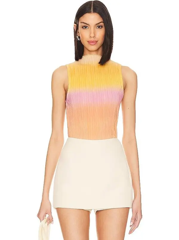 LOVERS AND FRIENDS Giada Sheer Top - Orange