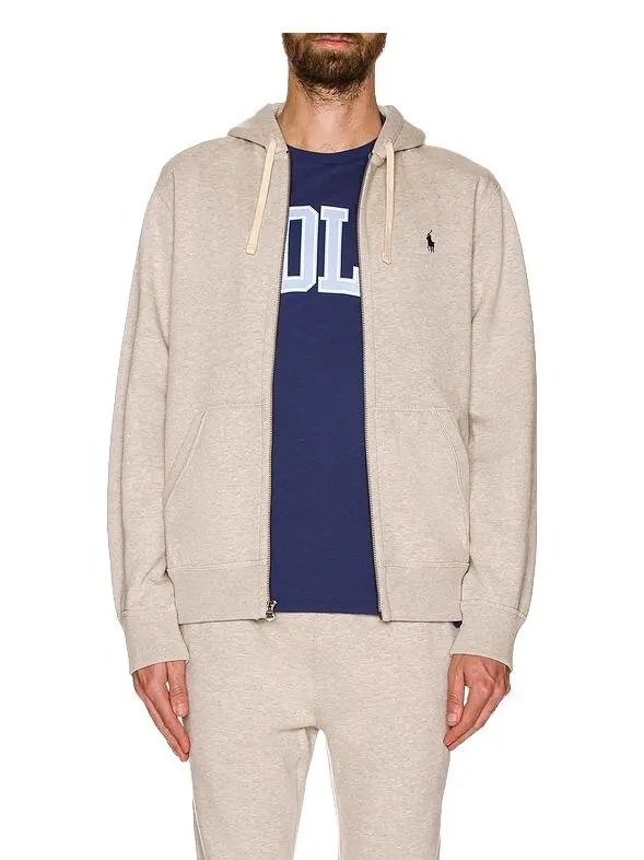 Polo Ralph Lauren Fleece Full Zip Hoodie - Grey