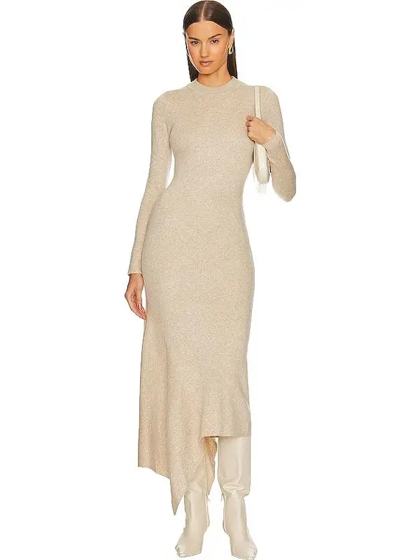 L'academie Odelya Asymmetrical Dress - Neutral